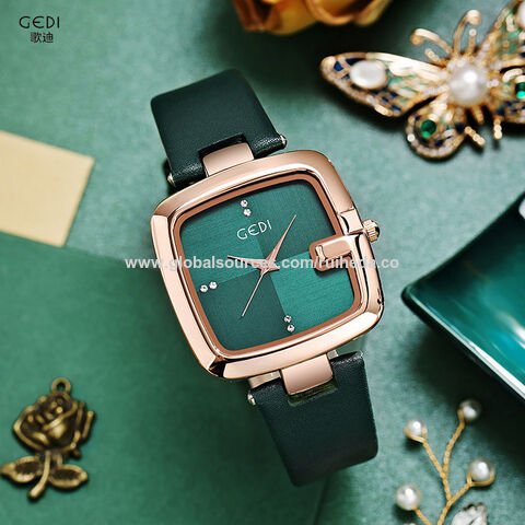 Buy Wholesale China Gedi Fashion Women Pointer Display Square Watches ...