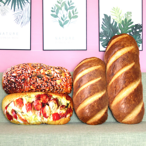 Buy Wholesale China 3d Simulation Bread Shape Funny Food Plush Stuffed ...