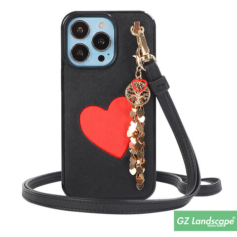 Buy Wholesale China Luxury Cell Phone Shell Heart Lip Pattern Design Tassel Chain Crossbody ...
