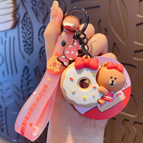 Buy Wholesale China High Quality Brown Bear Cake Series Keychain Cute ...