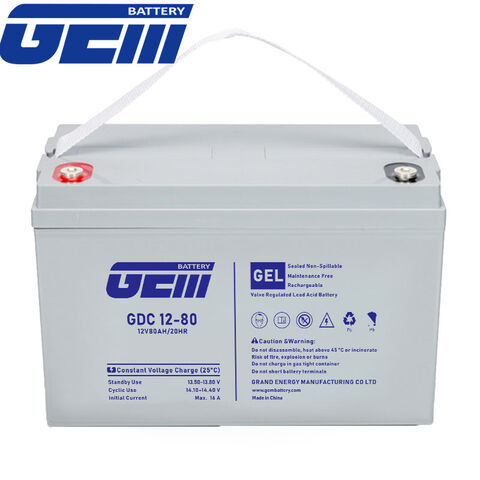 Gdc12-80 Opzv Vrla/sla/smf/deep Cycle/agm/ Rechargeable Telecom/solar ...