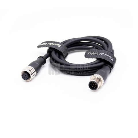 Buy Wholesale China Waterproof M12 Connector 8 Pin Molded Cable ...