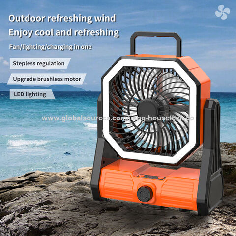 Buy Wholesale China Custom Logo Outdoor Rechargeable Fans With 20000mah ...
