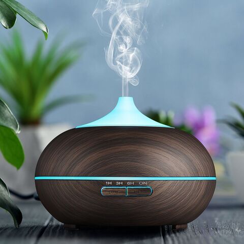 2022 Amazon Humidifiers 500ml Ultrasonic Wooden Aromatherapy Electric ...