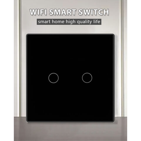 Smart Home MoesGo No Neutral Wire WiFi Smart Light Switch – Touch Panel ...