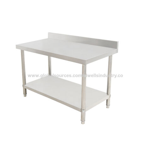 Buy Wholesale China Popular Stainless Steel Table Double Layer Hotel ...