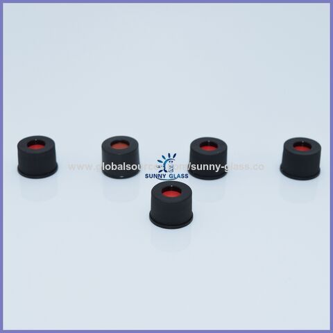 Buy Wholesale China 8mm Black Centre Hole Cap With Ptfe/silicone Septa ...