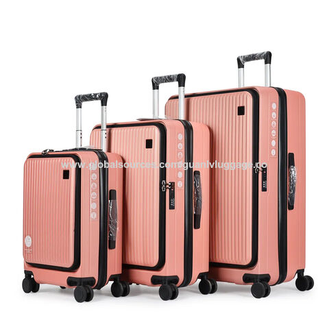 Classic Custom Carry On Newly Front Open Pocket 3 Pieces Luggage Set ...