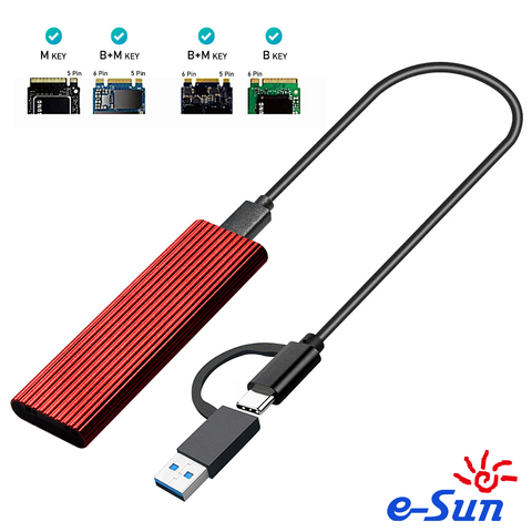 Buy Wholesale China E-sun Dual Protocol Ssd Case 6gbps Hdd Box M.2 Ssd ...
