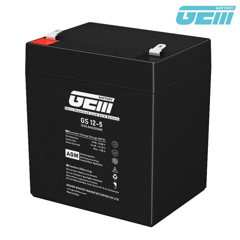 Buy Wholesale China Gs 12v5ah Ups /vrla/sla/smf/deep Cycle/agm/ Rechargeable Telecom/solar ...