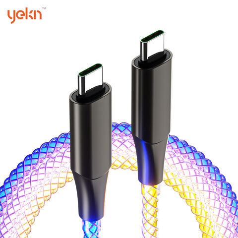 Buy Wholesale China Yellowknife Light Up Glowing Usb C To Usb C Cable ...