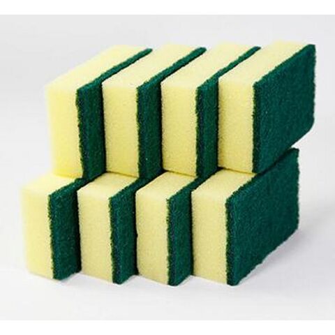 Buy Wholesale China Big Bow-tie Shaped Yellow Green Scouring Pad Sponge ...