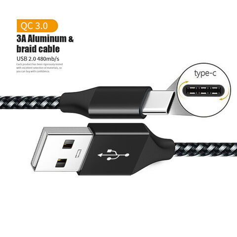 Buy Wholesale China Wholesale Usb Cable 1m 2m 3 M Nylon Braided Cell ...