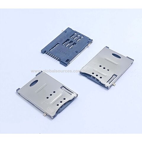 Buy Wholesale Taiwan C0671 Series Sim Card Push-push 6pin Smt Type ...
