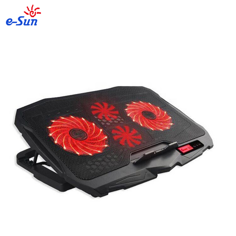 E-sun Plastic And Iron Net Laptop Cooler 4 Fans For 17inch Notebook ...
