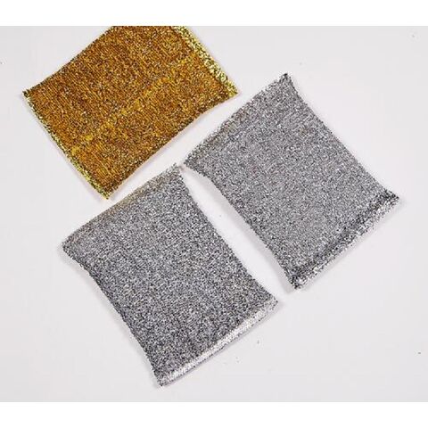 Buy Wholesale China Mesh Sponge Silver Golden Foam Scouring Pad Sponge ...