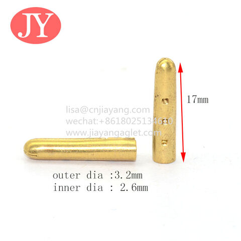 Buy Standard Quality China Wholesale 17mm Gold Metal Aglet Shoelace ...