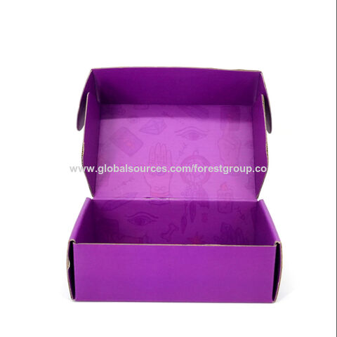 Buy Wholesale China Custom Purple Color Mailer Shipping Carton Foldable ...