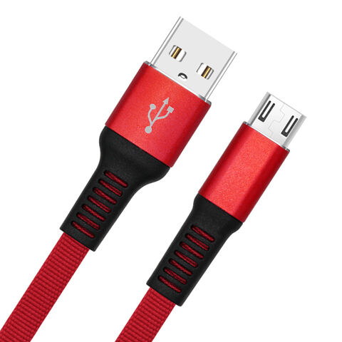 Buy Wholesale China Usb Flat Fabric Braided Micro/type-c Cable, 1m ...