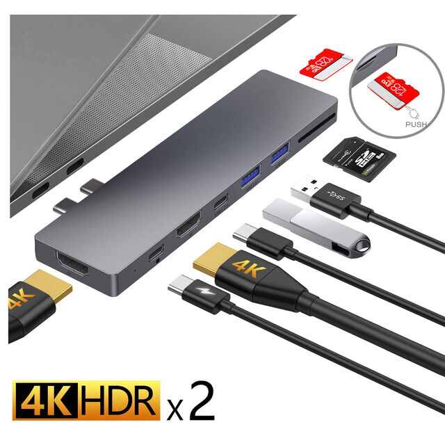 Buy Wholesale China Dual Usb Type-c To Dual Hdmi Adapter Usb Type-c To ...