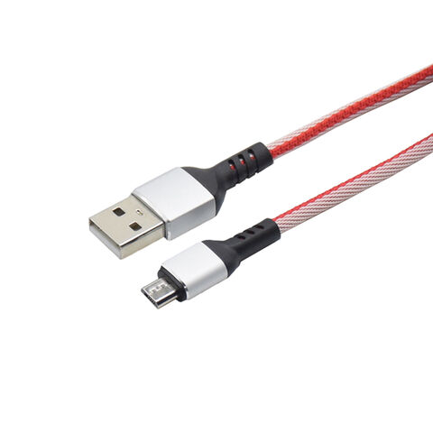 Buy Wholesale China 3ft 6ft 10ft Double Color Nylon Braided 2.1a Micro ...