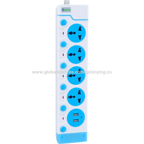 Buy Wholesale China 5ways Extension Board With Led Night Light And 2usb ...