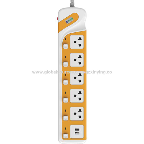 Buy Wholesale China New Design 6 Way Surge Protector With 2.1a 2usb ...