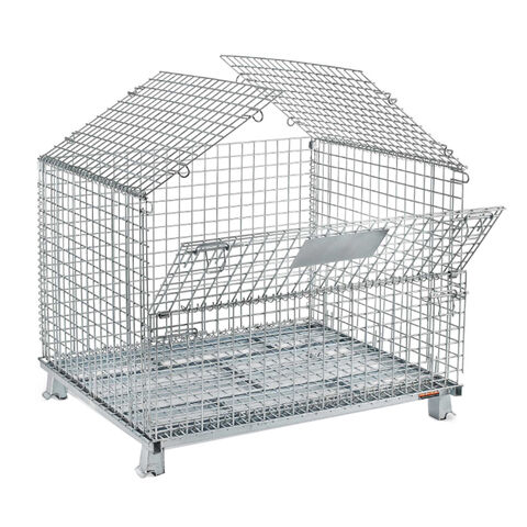 Buy Wholesale China Wholesale Metal Wire Mesh Storage Cage Easy To Fold ...