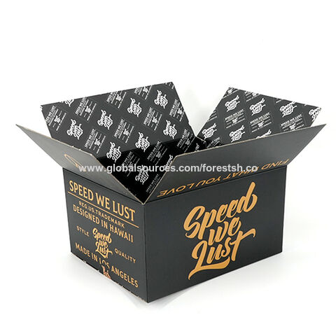 Buy Wholesale China Rectangle Custom Printing Black Corrugated Storage ...