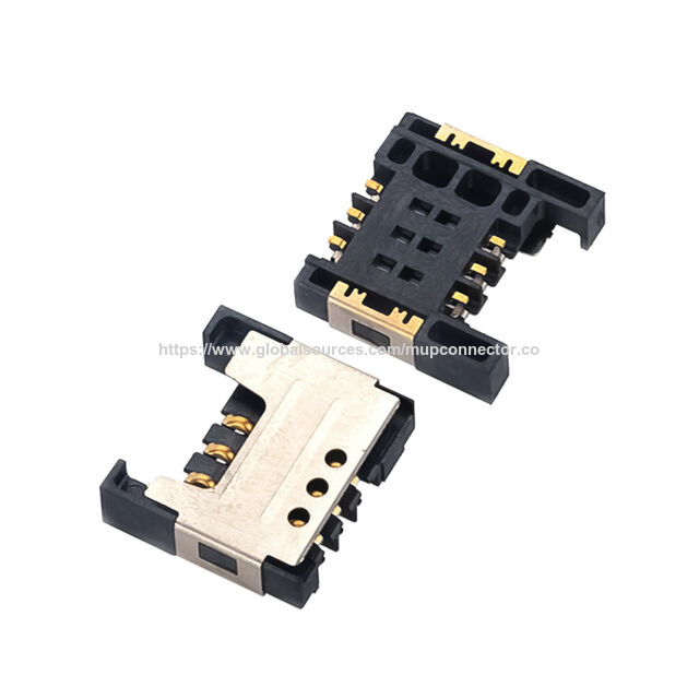 Buy Wholesale China Mup Sim Card Connector Holder 6pin H2.80mm Without ...