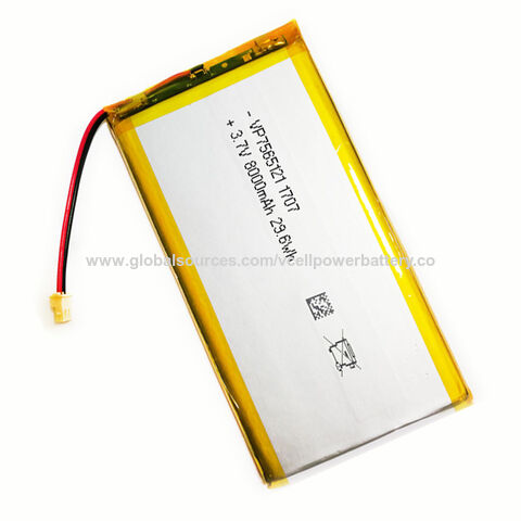 Buy Wholesale China Oem/vcell 3.7v 8000mah Vp7565121 Rechargeable ...