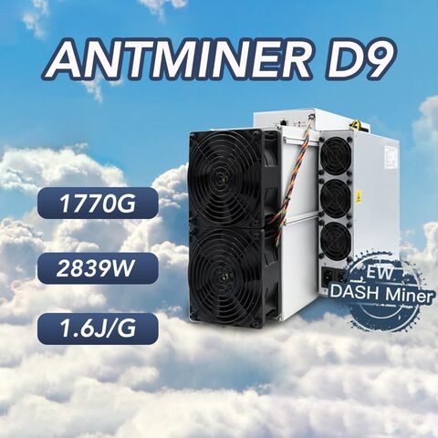 Buy Wholesale China Bitmain Antminer D9 (1770gh) Mining X11 Algorithm ...