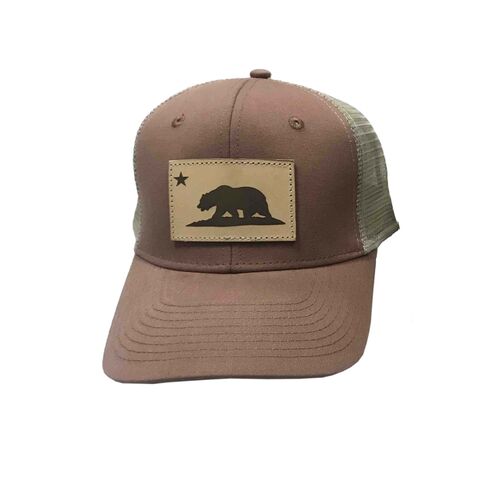 Buy Wholesale China America Cotton&mesh Caps With Leather Patch ...