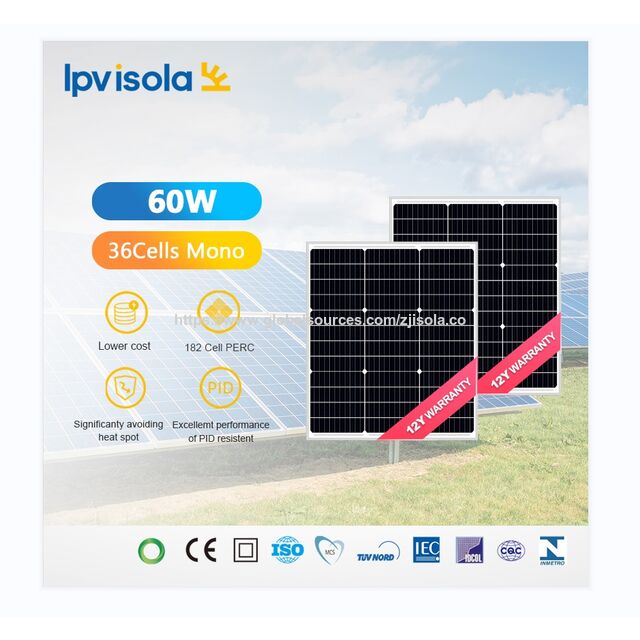 Bulk Buy China Wholesale Isola 60w Monorystalline Solar Panels Can Be ...