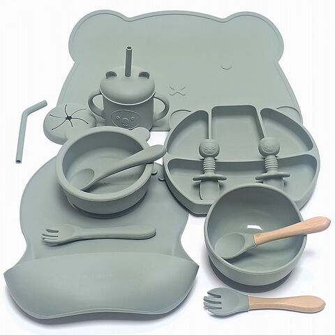 Buy Wholesale China Hot Sell Bear Shape 14 Pcs Baby Feeding Tableware ...