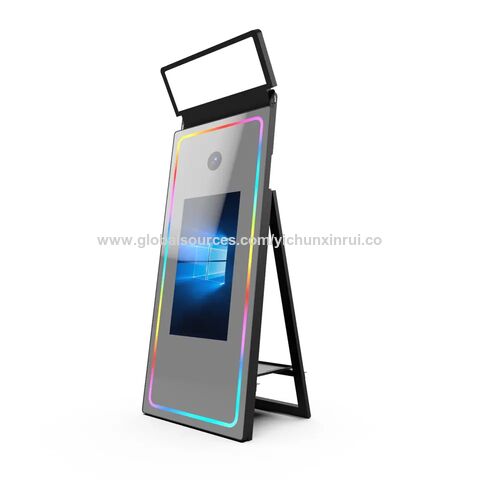 Buy Wholesale China New Foldable Selfie Mirror Photo Booth Machine Led ...