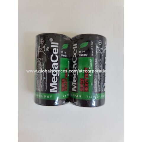 Buy Wholesale Hong Kong SAR C Size Battery Megacell R14 Zinc Carbon Dry ...