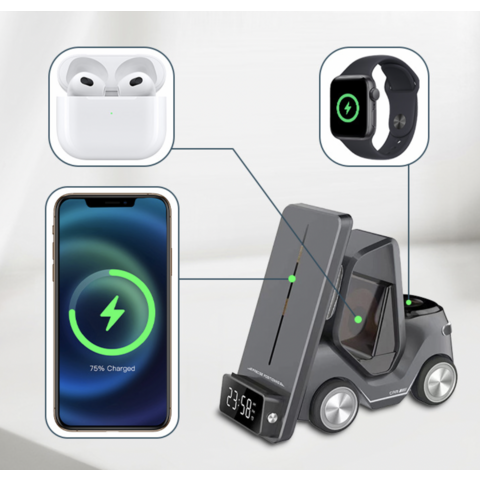 Buy Wholesale China 15w Car Shape Multifunction Wireless Charger 5 In 1 ...