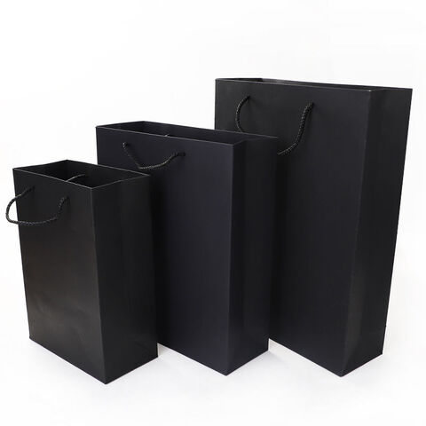 Buy Wholesale China Wholesale Custom Printed Black Luxury Shopping Gift ...
