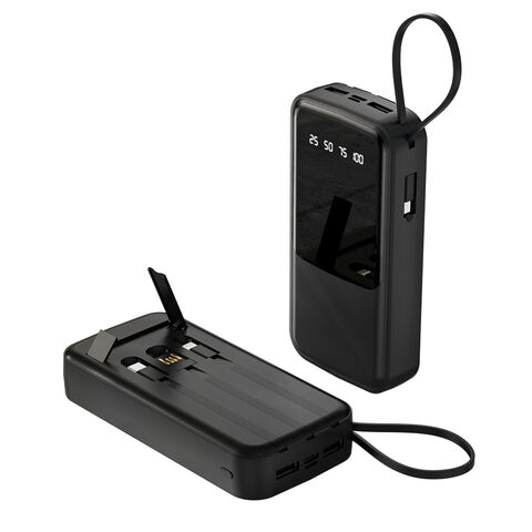 Buy Wholesale China Dual Usb 20000 Mah 4 In1 Built In Cable Portable ...