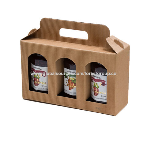 Buy Wholesale China Custom Paper Packaging Box With Handle For Bottles ...