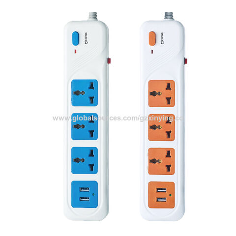 Buy Wholesale China Power Board Surge Protector 4 Way 2 Usb Power ...