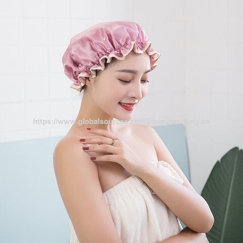 Bulk Buy China Wholesale Mold-resistant Quality Shower Caps With Peva ...