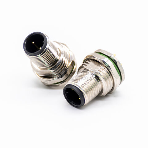 Buy Wholesale China M12 2pin Male Socket Pcb Type Panel Mount Connector ...