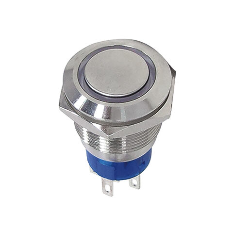 Buy Wholesale Taiwan 3p Illuminated Metal Pushbutton Switch With Led 250v 5a (spdt) On-(on) Rohs ...
