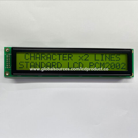 Buy Wholesale China Pcm2002b Sunlight Readable Stn Yellow Character Lcd Module With Led ...