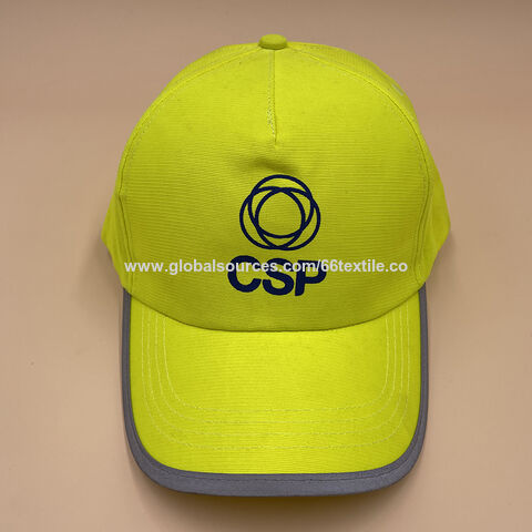 High Quality 5 Panels Baseball Caps Fluorescent Knitted Cloth Material ...
