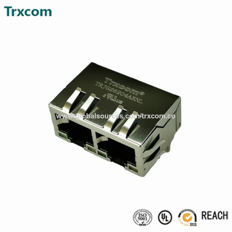 Buy Wholesale China 1x2 Rj45 Connector With Integrated Transformer Rj45 ...