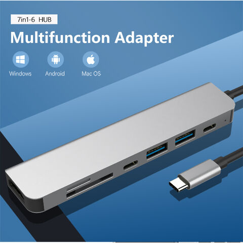 Buy Wholesale China Hub7 In 1 Type C Hub Adapter Usb C To Usb A Hub ...