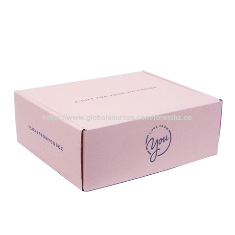 Buy Wholesale China Pink Corrugated Packaging Cardboard Paper Pink ...